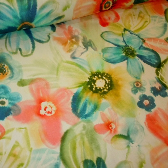 Hamilton | Office | Hamilton Nadia Color Watercolor Floral Fabric ...